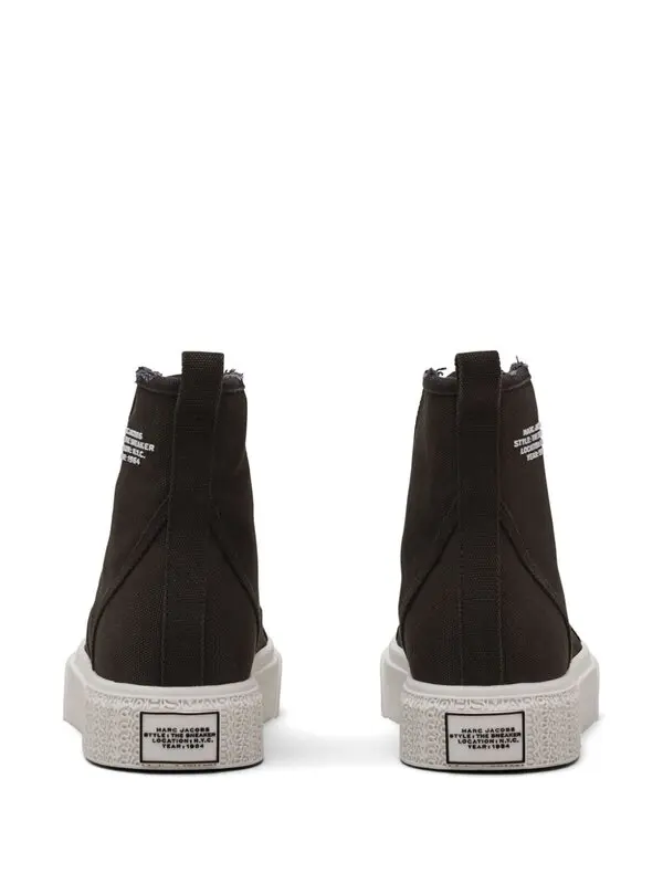 Marc Jacobs Canvas High-top Sneakers - Black