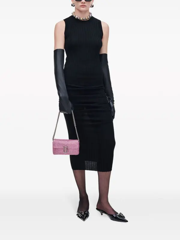 Marc Jacobs Rhinestone J Marc Shoulder Bag - Pink
