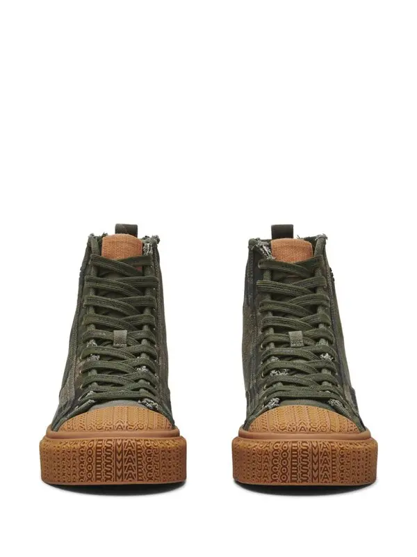 Marc Jacobs Camo Jacquard High-top Sneakers - Green