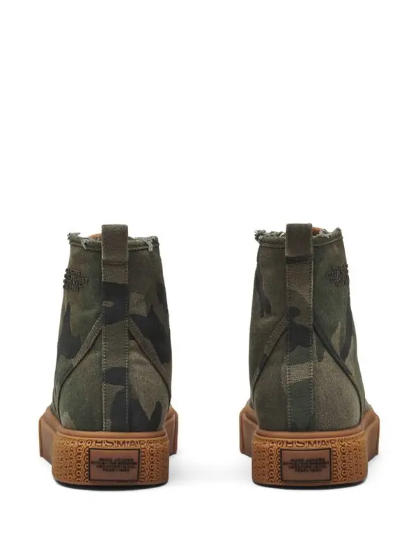 Marc Jacobs Camo Jacquard High-top Sneakers - Green
