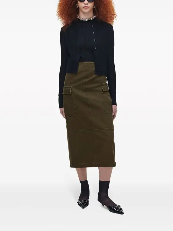 Marc Jacobs Canvas Cargo Midi Skirt