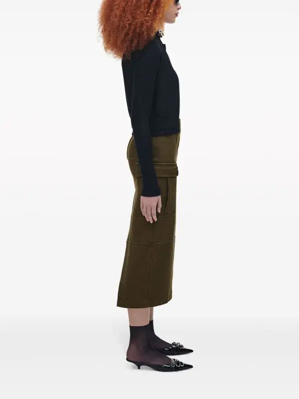 Marc Jacobs Canvas Cargo Midi Skirt