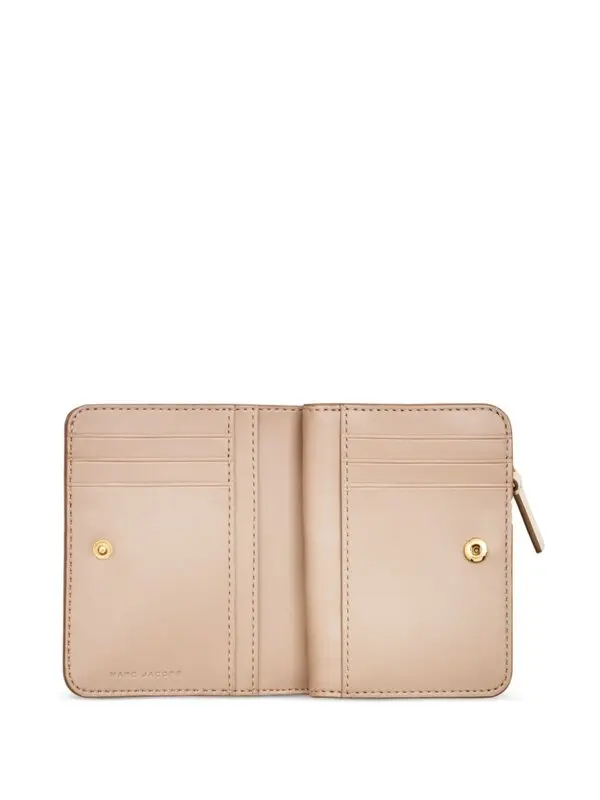 Marc Jacobs The Covered J Marc Mini Compact Wallet - Neutrals