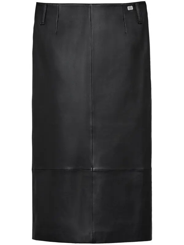 Marc Jacobs Leather Midi Skirt