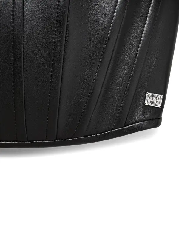 Marc Jacobs Strapless Leather Corset Top