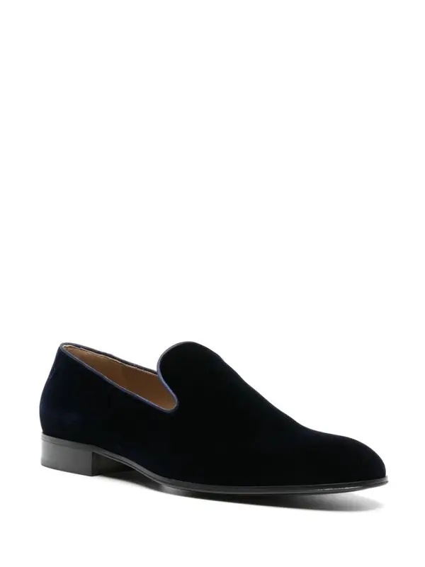 GIANVITO ROSSI Jean Velvet Loafers