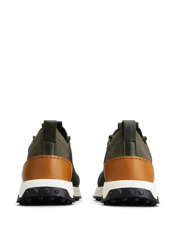 TOD'S Panelled Knit Sneakers - Green