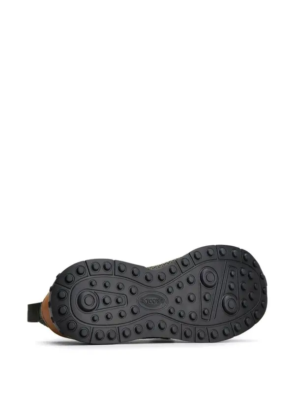 TOD'S Panelled Knit Sneakers - Green