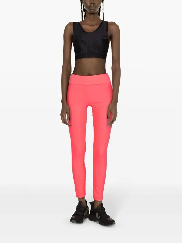Versace Logo-tape Cropped Leggings