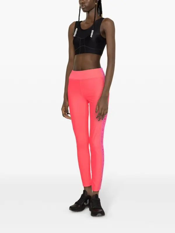 Versace Logo-tape Cropped Leggings
