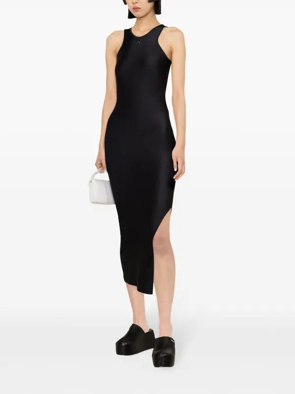 Coperni Logo-embellished Midi Dress - Black