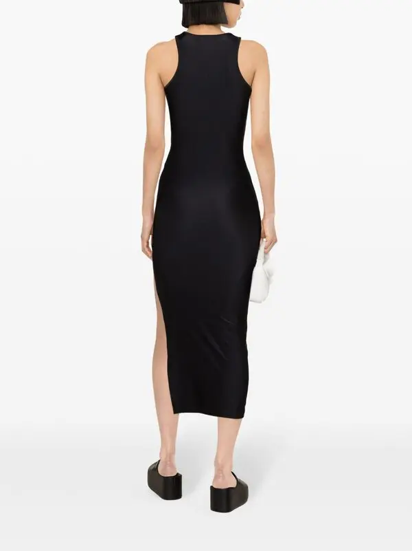 Coperni Logo-embellished Midi Dress - Black