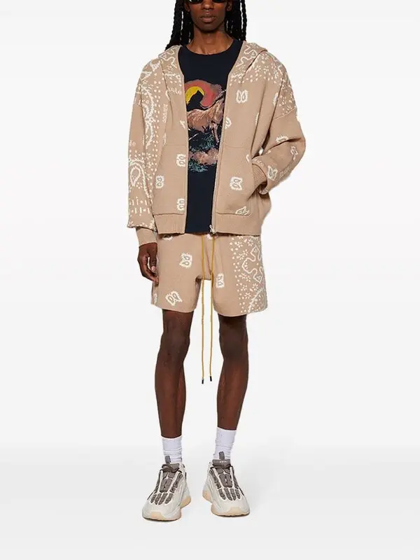 Rhude Santos Graphic-print Cotton T-shirt