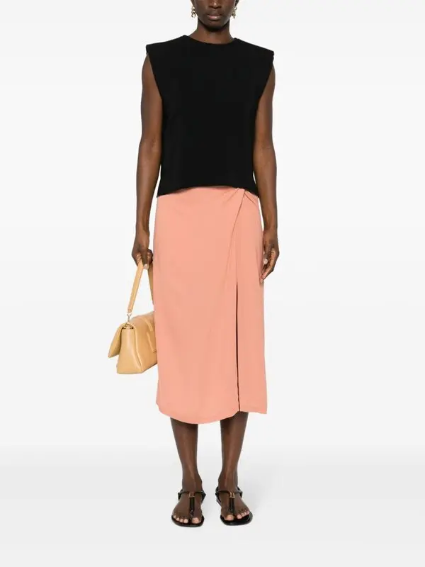 FORTE_FORTE Crepe Cropped Blouse