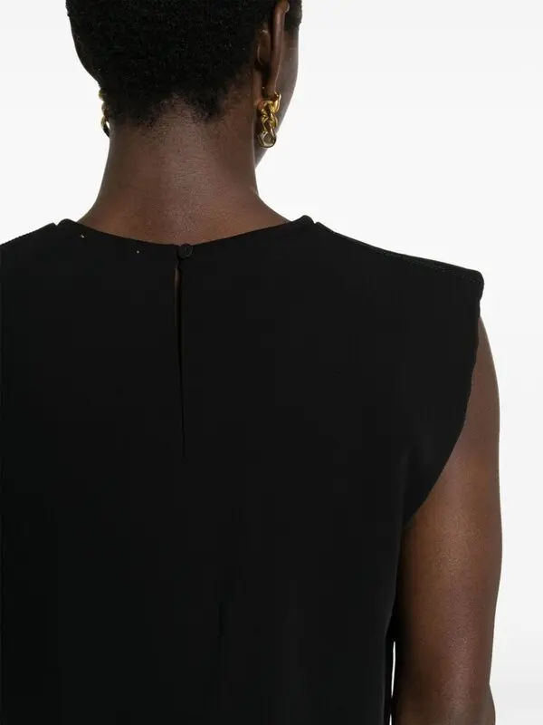 FORTE_FORTE Crepe Cropped Blouse