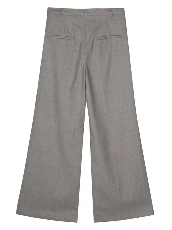 LOW CLASSIC Mélange Wide-leg Trousers