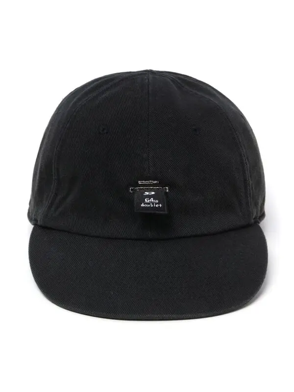 DOUBLET Appliqué-detail Corduroy Cap - Black