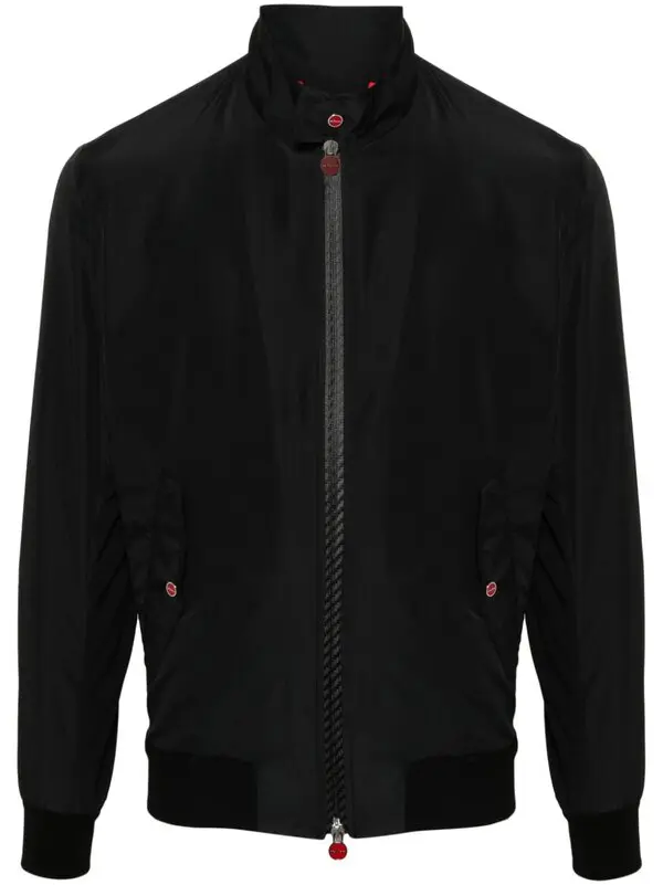 Kiton Zip-up Bomber Jacket - Black
