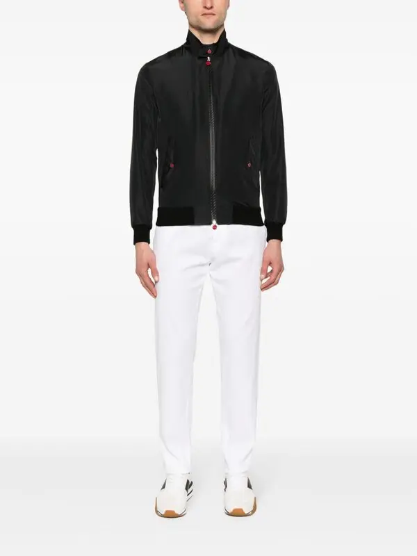 Kiton Zip-up Bomber Jacket - Black