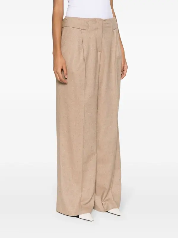 Remain Birger Christensen Wide-leg Textured Trousers