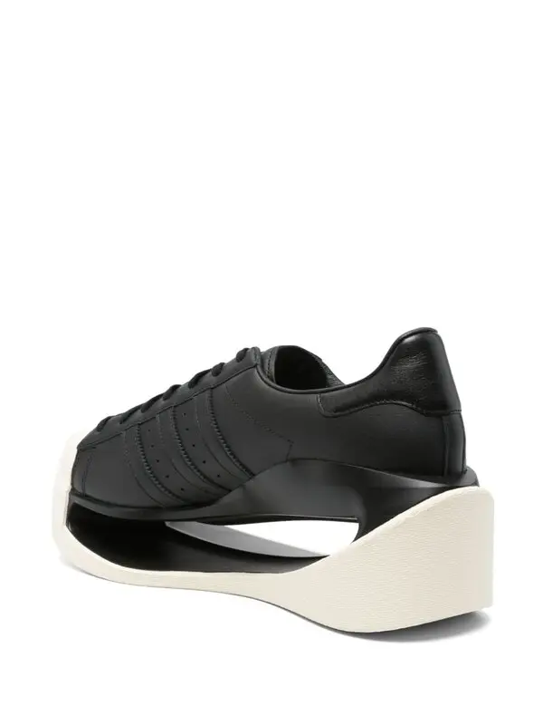 Y3 Gendo Superstar Leather Sneakers - Black