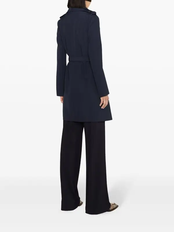 Patrizia Pepe Double-breasted Trench Coat - Blue
