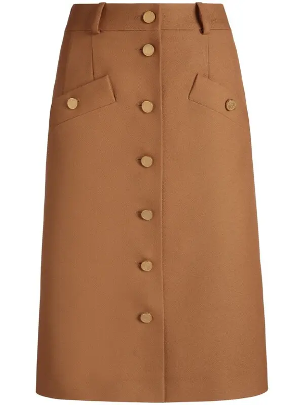 Bally Wool-blend Midi Skirt