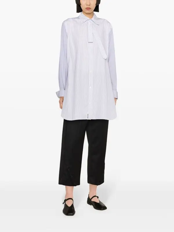 Yohji Yamamoto Halo-stripe Cotton Shirt