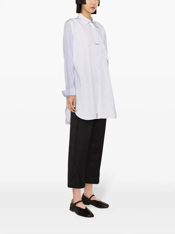 Yohji Yamamoto Halo-stripe Cotton Shirt