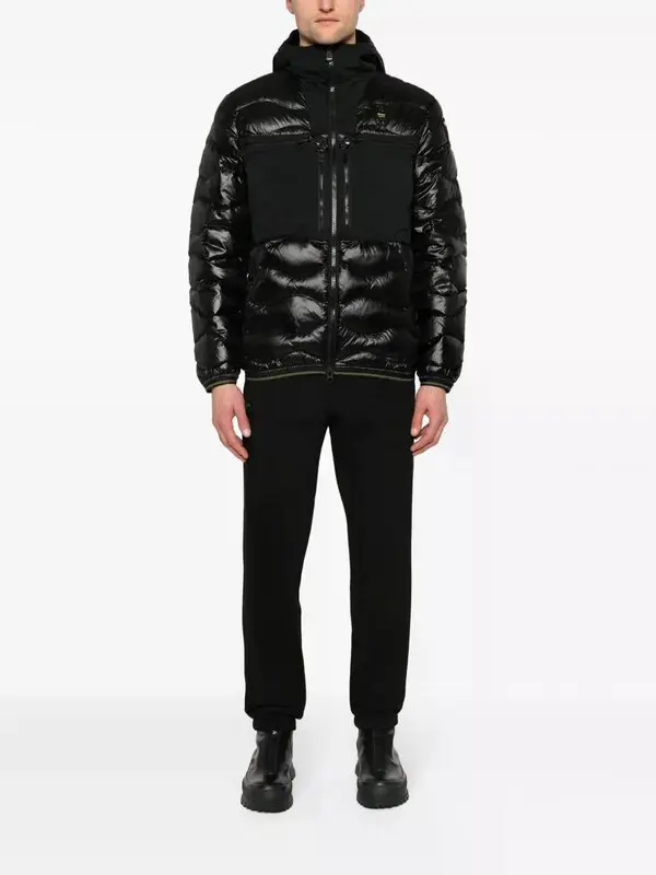 BLAUER. Padded Hooded Jacket