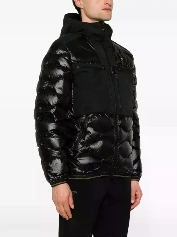 BLAUER. Padded Hooded Jacket