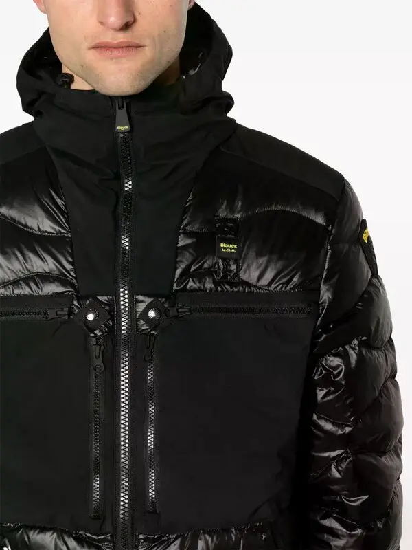 BLAUER. Padded Hooded Jacket
