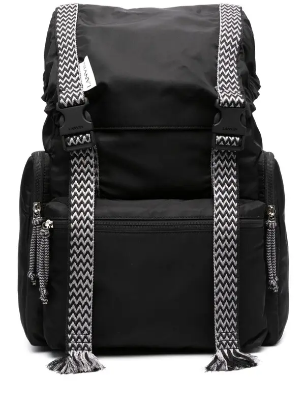 LANVIN Curb Strap-detail Backpack - Black