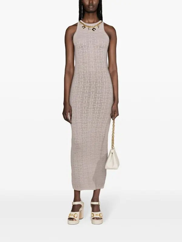 Elisabetta Franchi Chain-link Sleeveless Maxi Dress