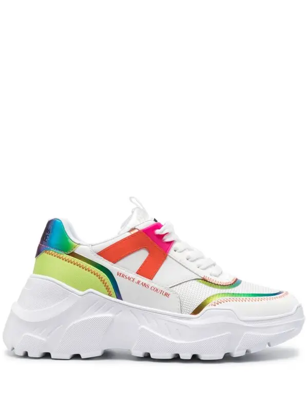 Versace Gradient Panelled Sneakers
