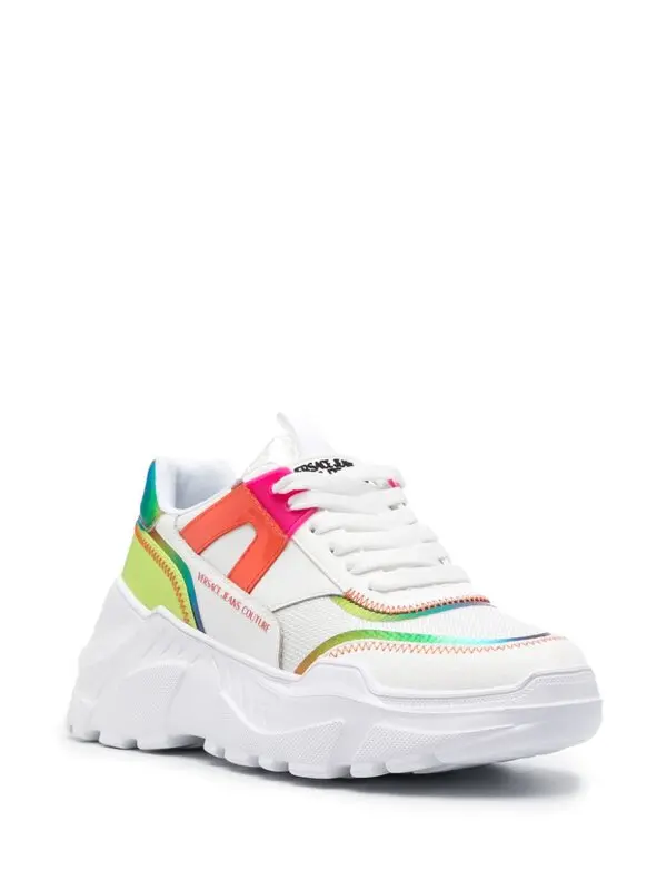 Versace Gradient Panelled Sneakers