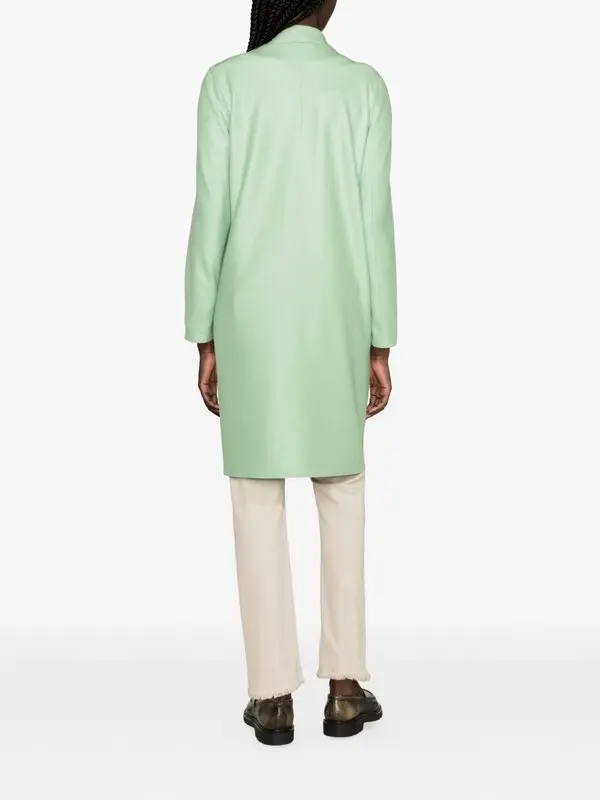 Harris Wharf London Single-breasted Felted Coat - Green