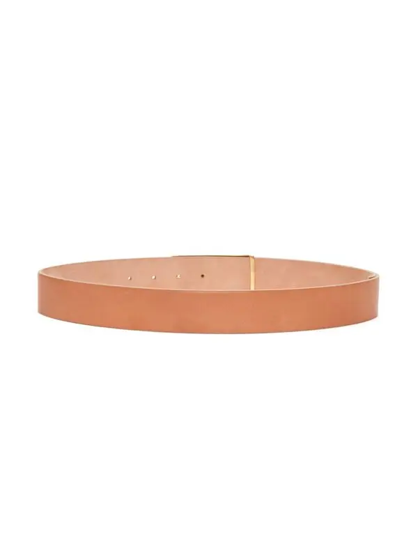 Victoria Beckham Frame Leather Belt - Neutrals
