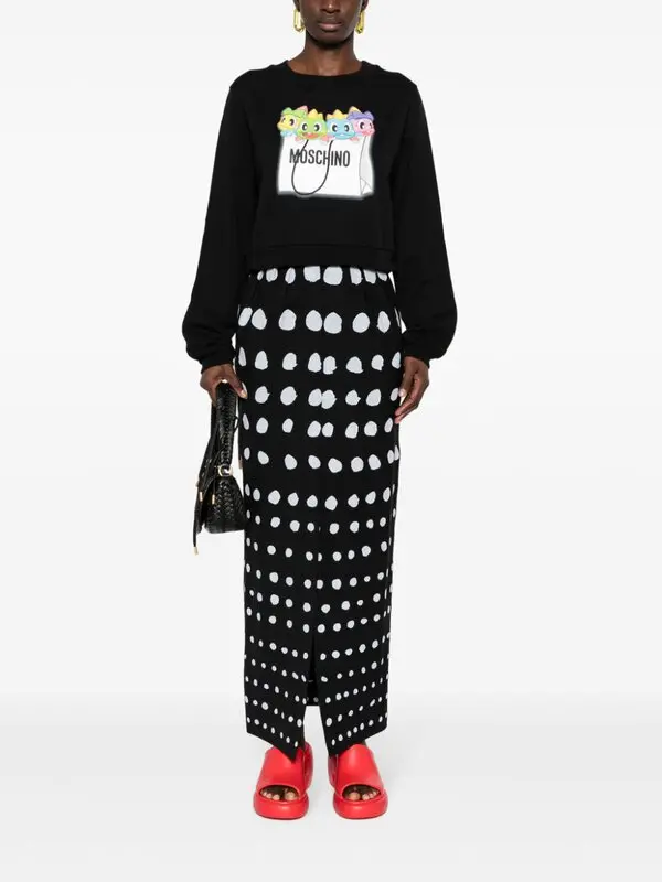 Moschino Dragon Bag-print Sweatshirt