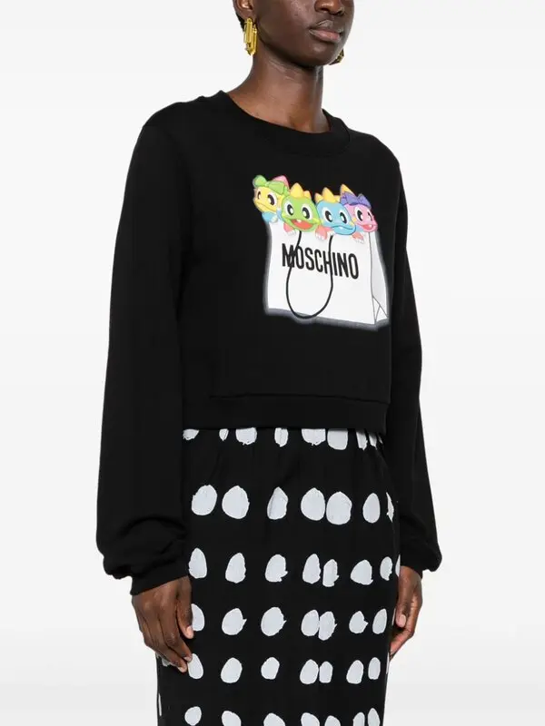 Moschino Dragon Bag-print Sweatshirt