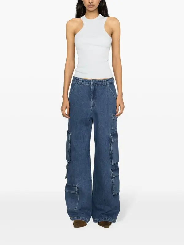 Axel Arigato Ribbed-knit Tank Top - Blue
