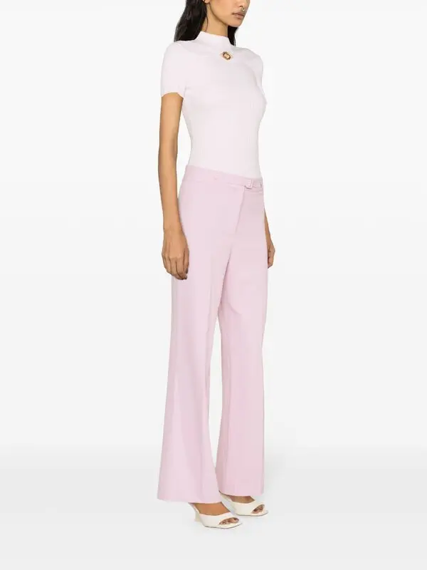 Maje Belted Straight-leg Trousers