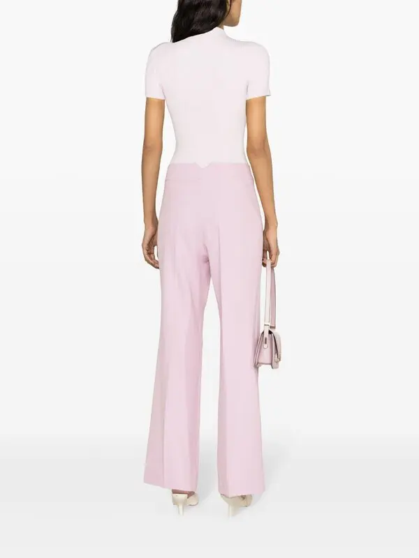 Maje Belted Straight-leg Trousers