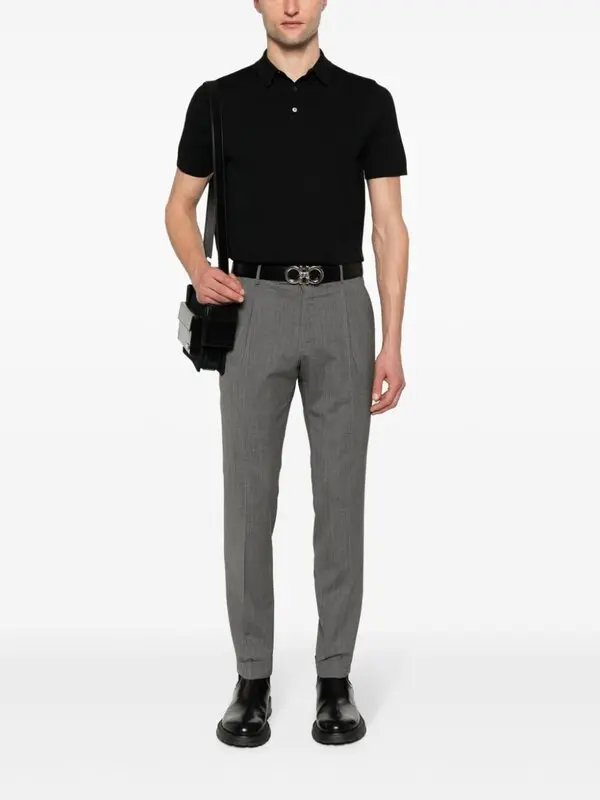 PT TORINO Pleated Slim-cut Trousers