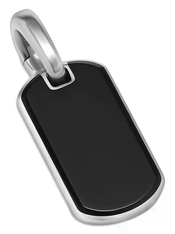 David Yurman Sterling Silver Chevron Tag