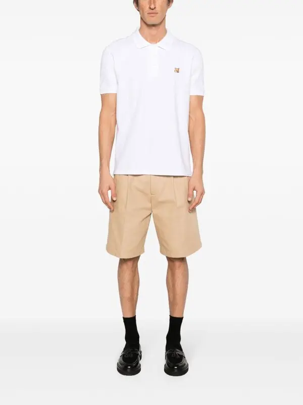 Maison Kitsuné Fox-patch Piqué Polo Shirt