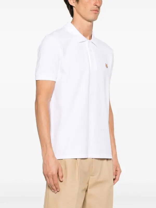 Maison Kitsuné Fox-patch Piqué Polo Shirt