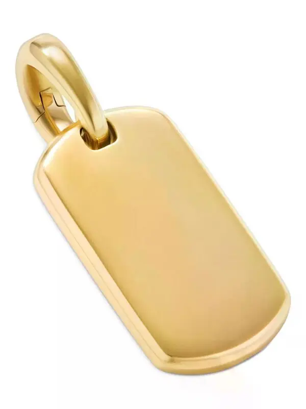 David Yurman 18kt Yellow Chevron Tag