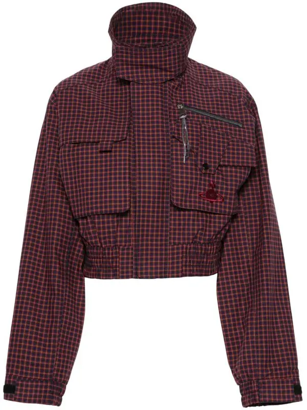 Vivienne Westwood Memphis Cropped Bomber Jacket - Red | Editorialist