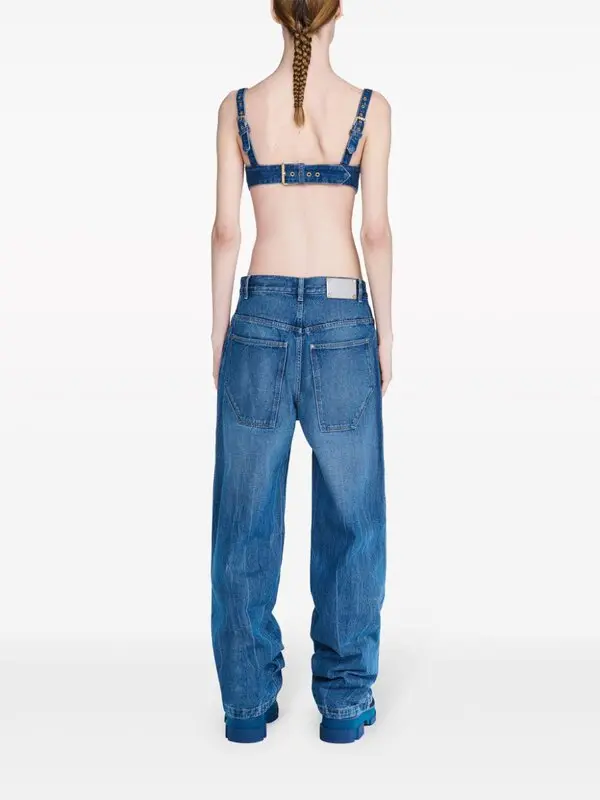Dion Lee Pocket Denim Bra Top In Blue - 31% Off | Editorialist